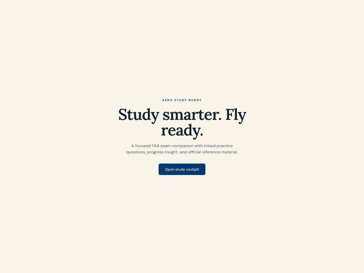 Aero Study Buddy