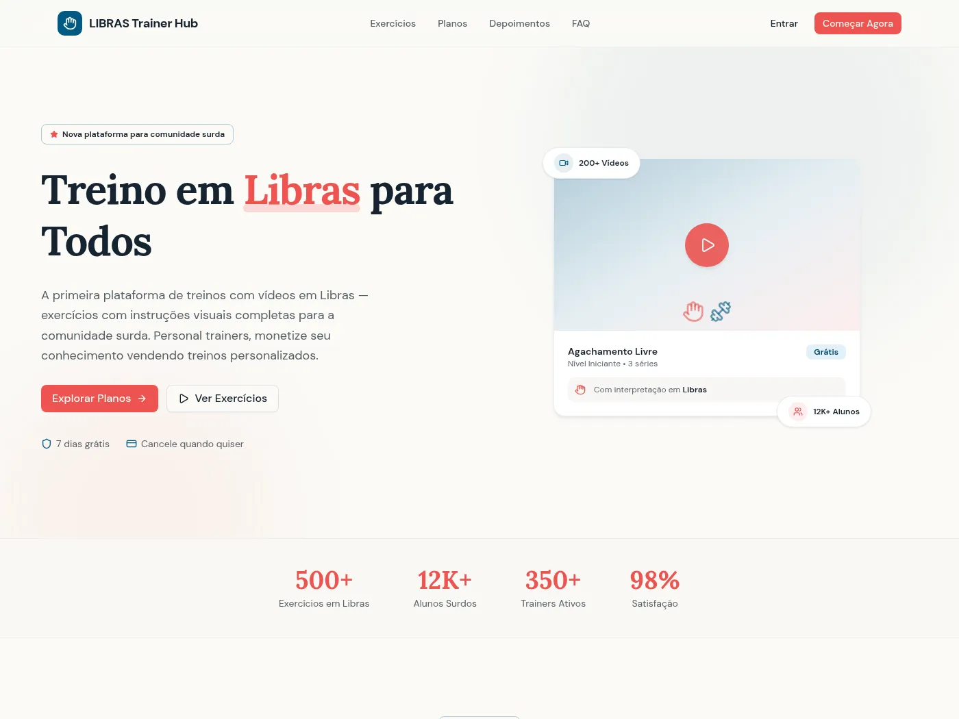 LIBRAS Trainer Hub