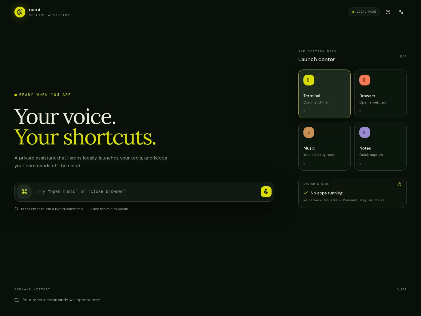 Offline Voice Assistant