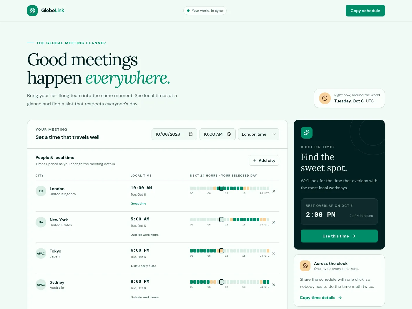 GlobeLink Tool