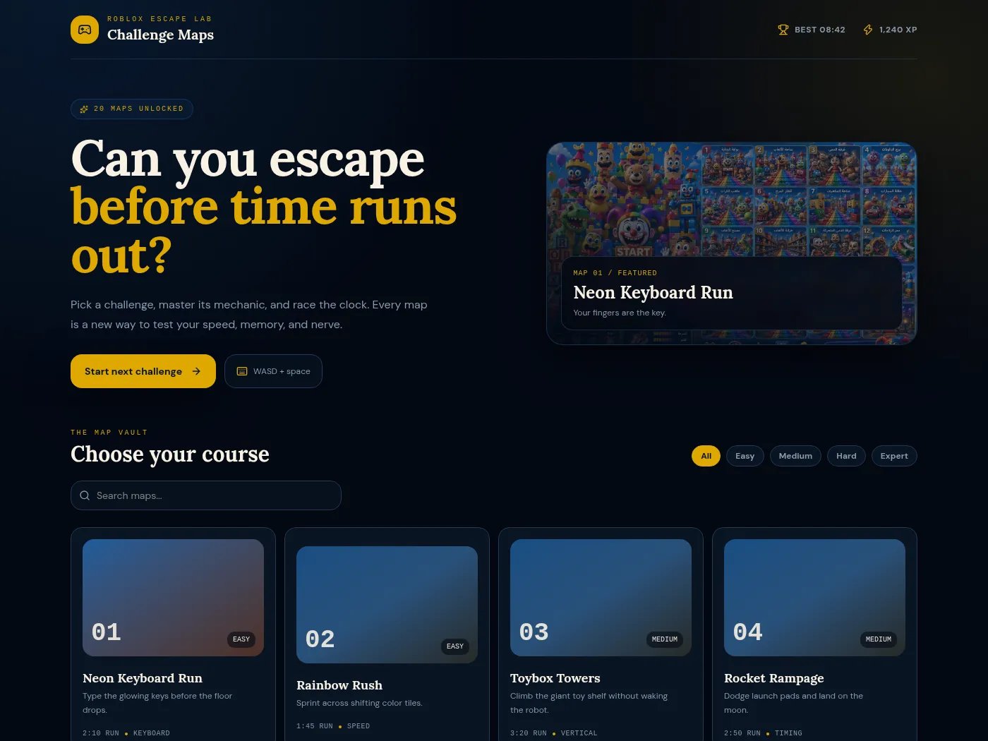 Roblox Challenge Maps