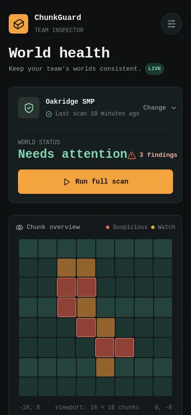 ChunkGuard Mobile