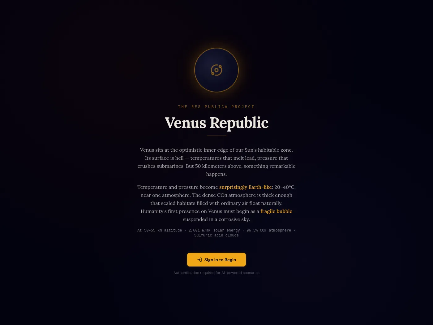 Venus Republic Game