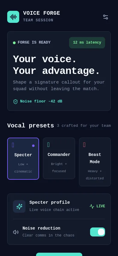 Gamer Voice Forge