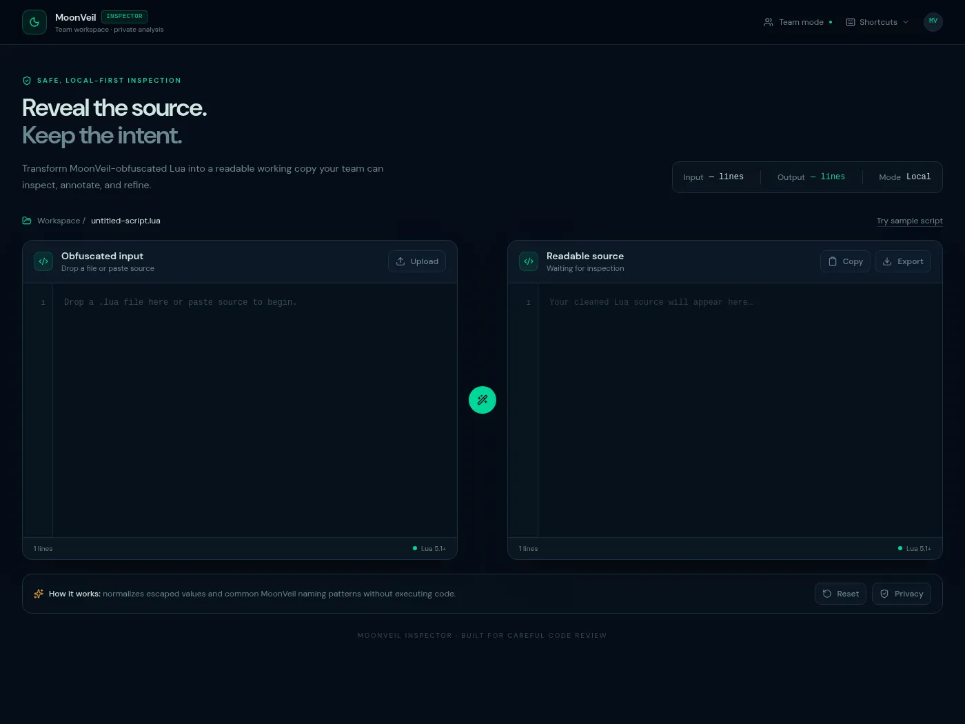 MoonVeil Lua Deobfuscator
