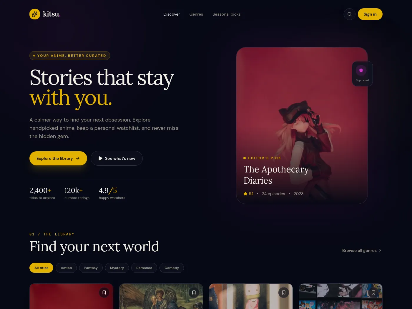 Anime Hub Website