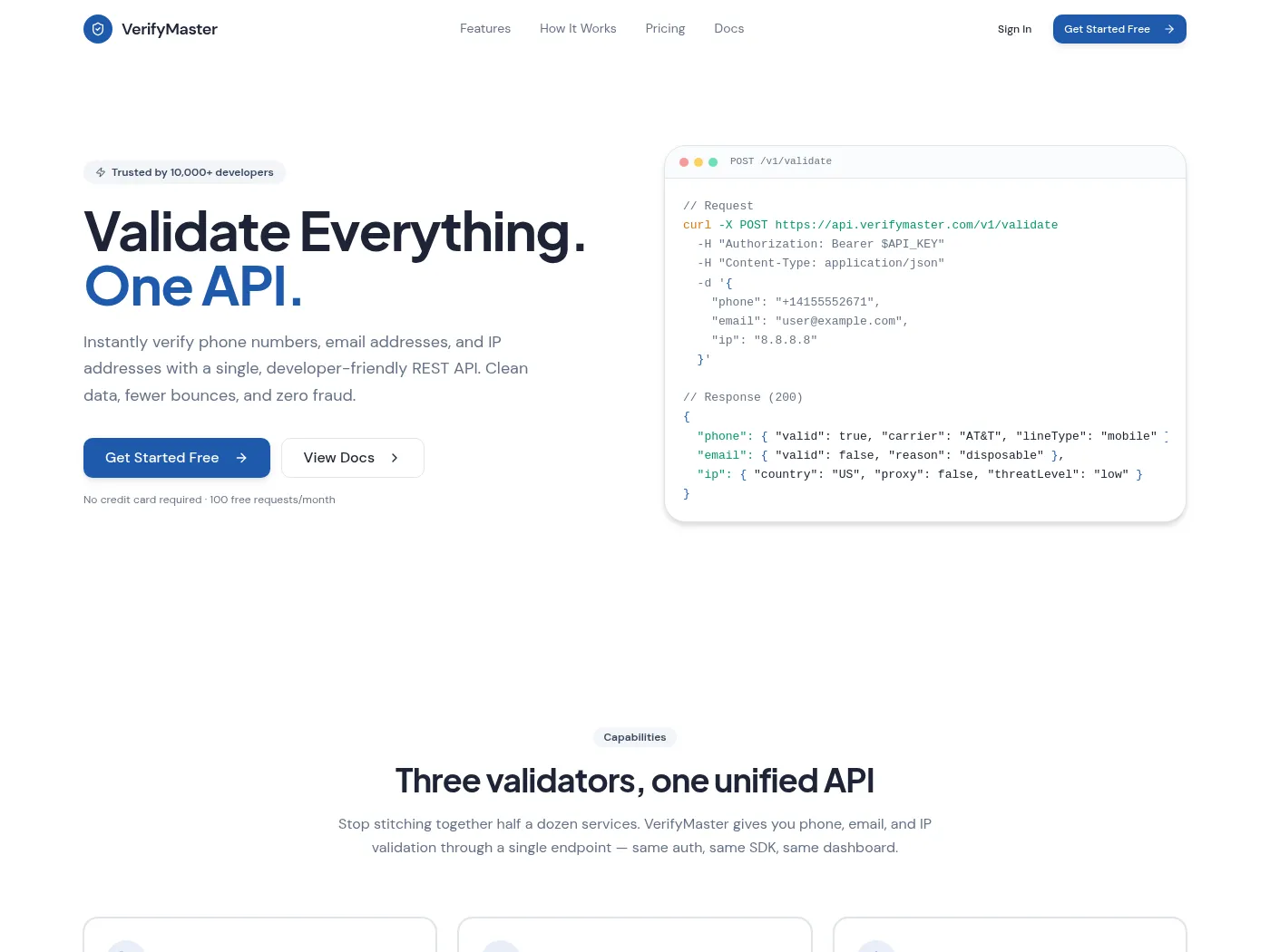 VerifyMaster API