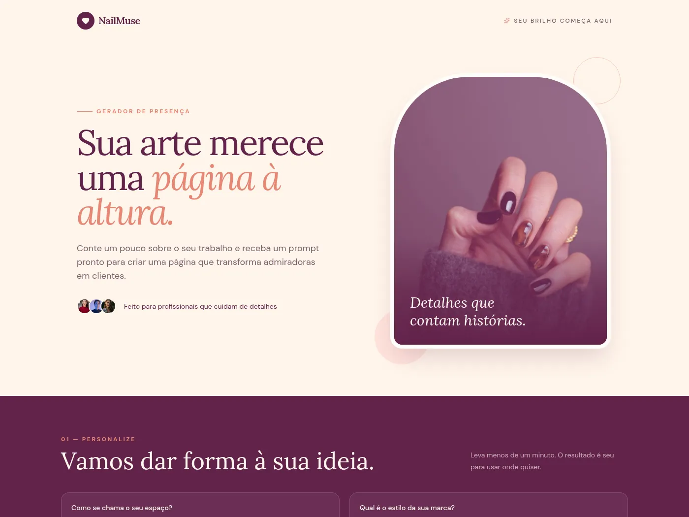 Manicure Page Prompt
