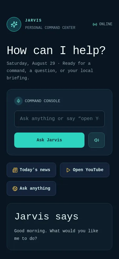 Jarvis AI Launcher
