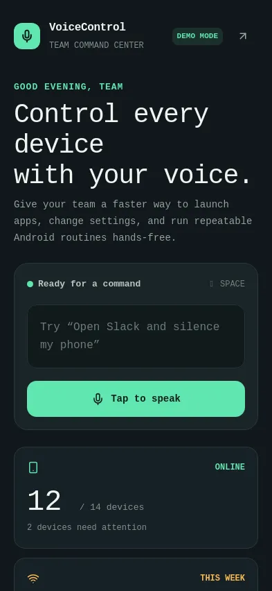 VoiceControl AI Assistant