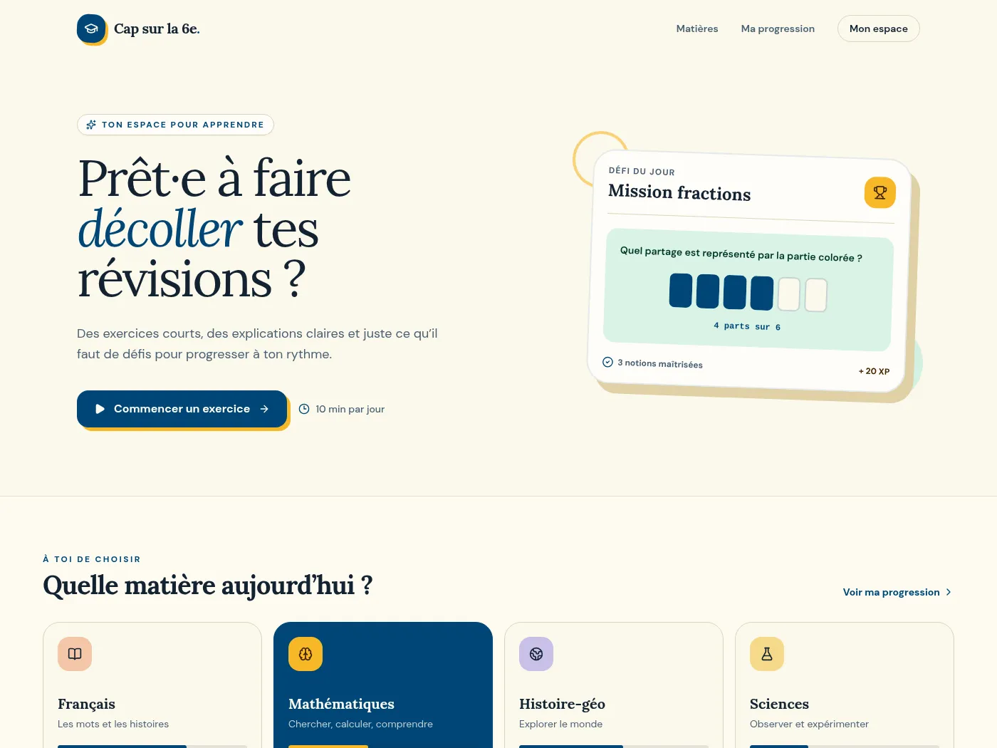 Sixième Study Hub