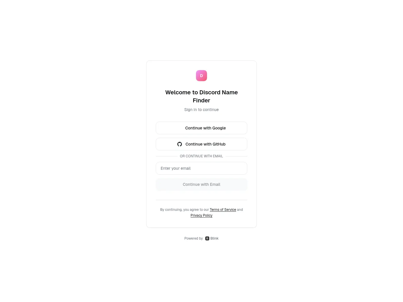 Discord Name Finder