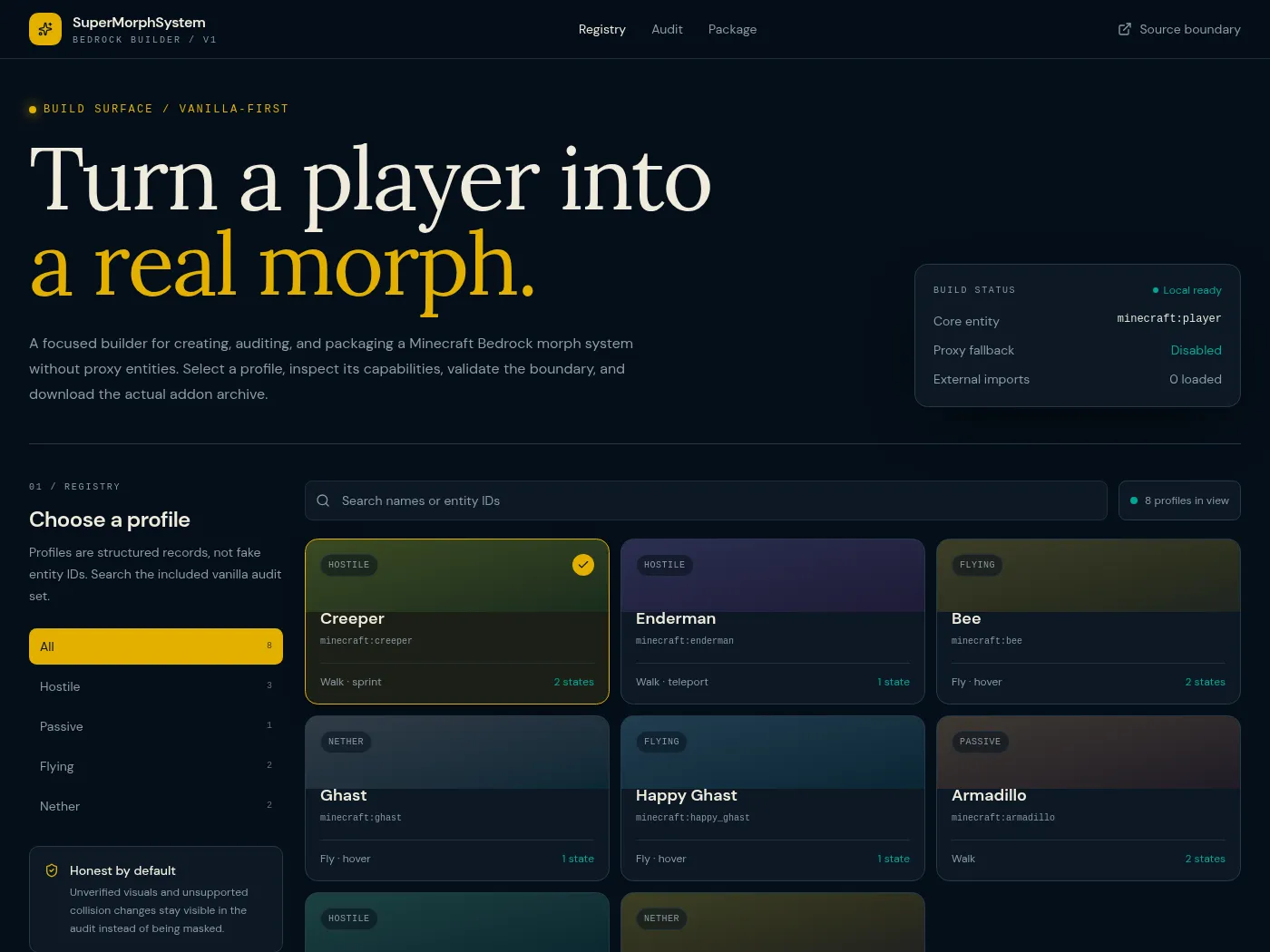 SuperMorphSystem Builder