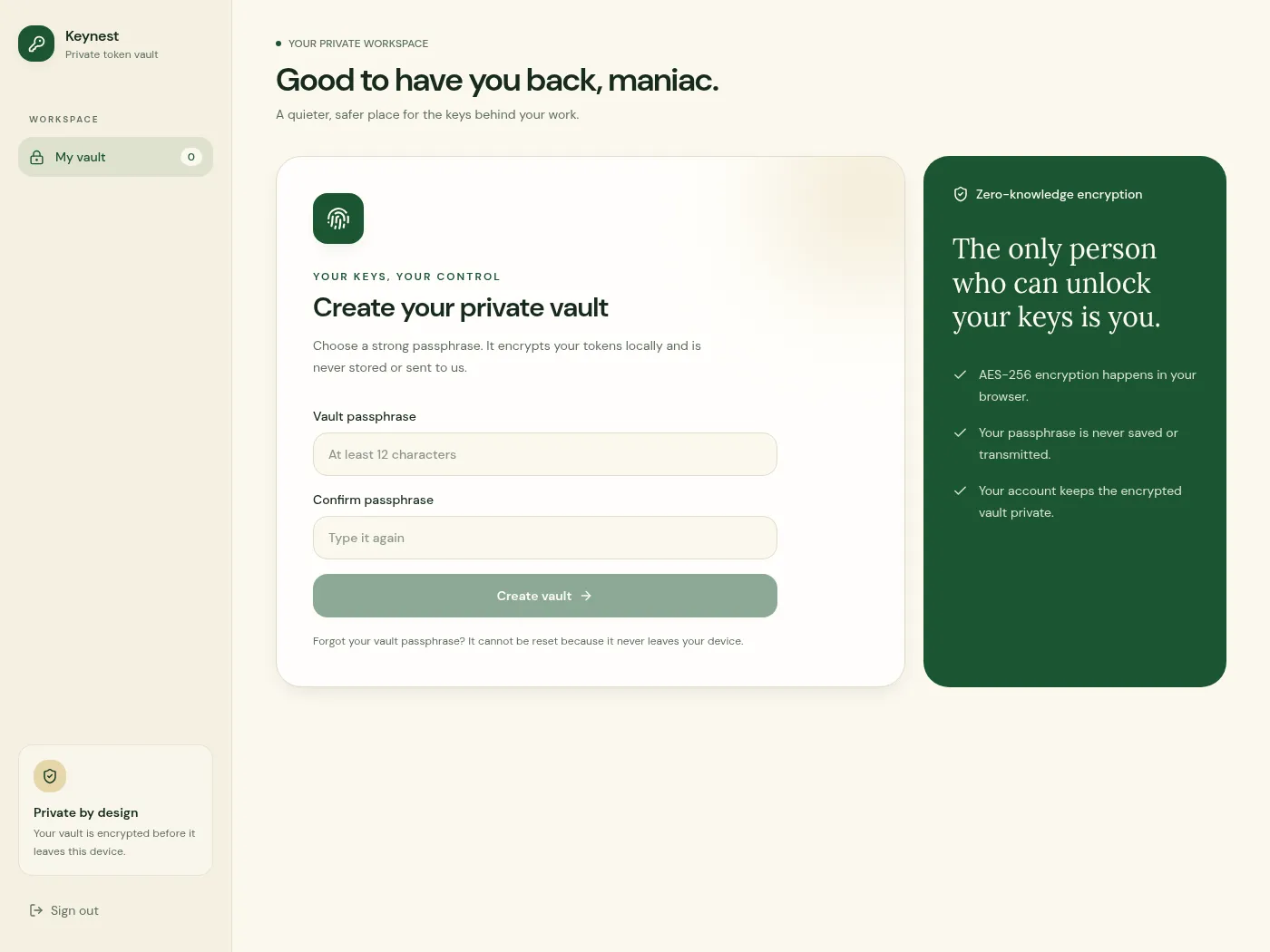 Secure Token Manager