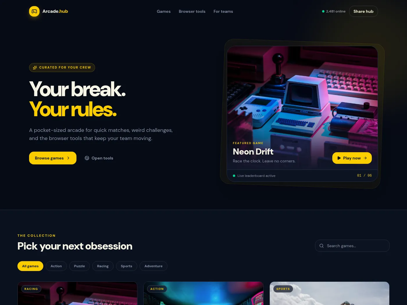 Unblocked Arcade Hub