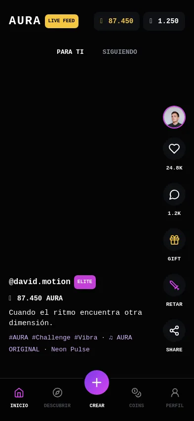 AURA Social Mobile App