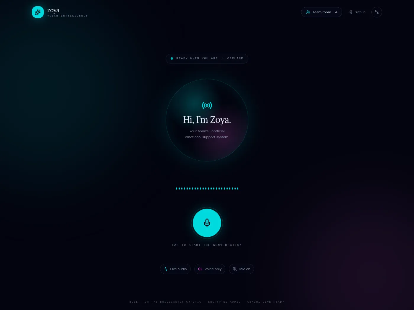 Zoya Voice AI Assistant
