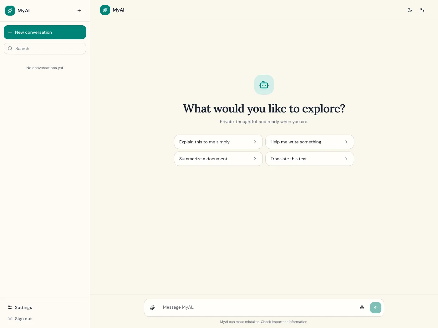 MyAI Mobile Assistant