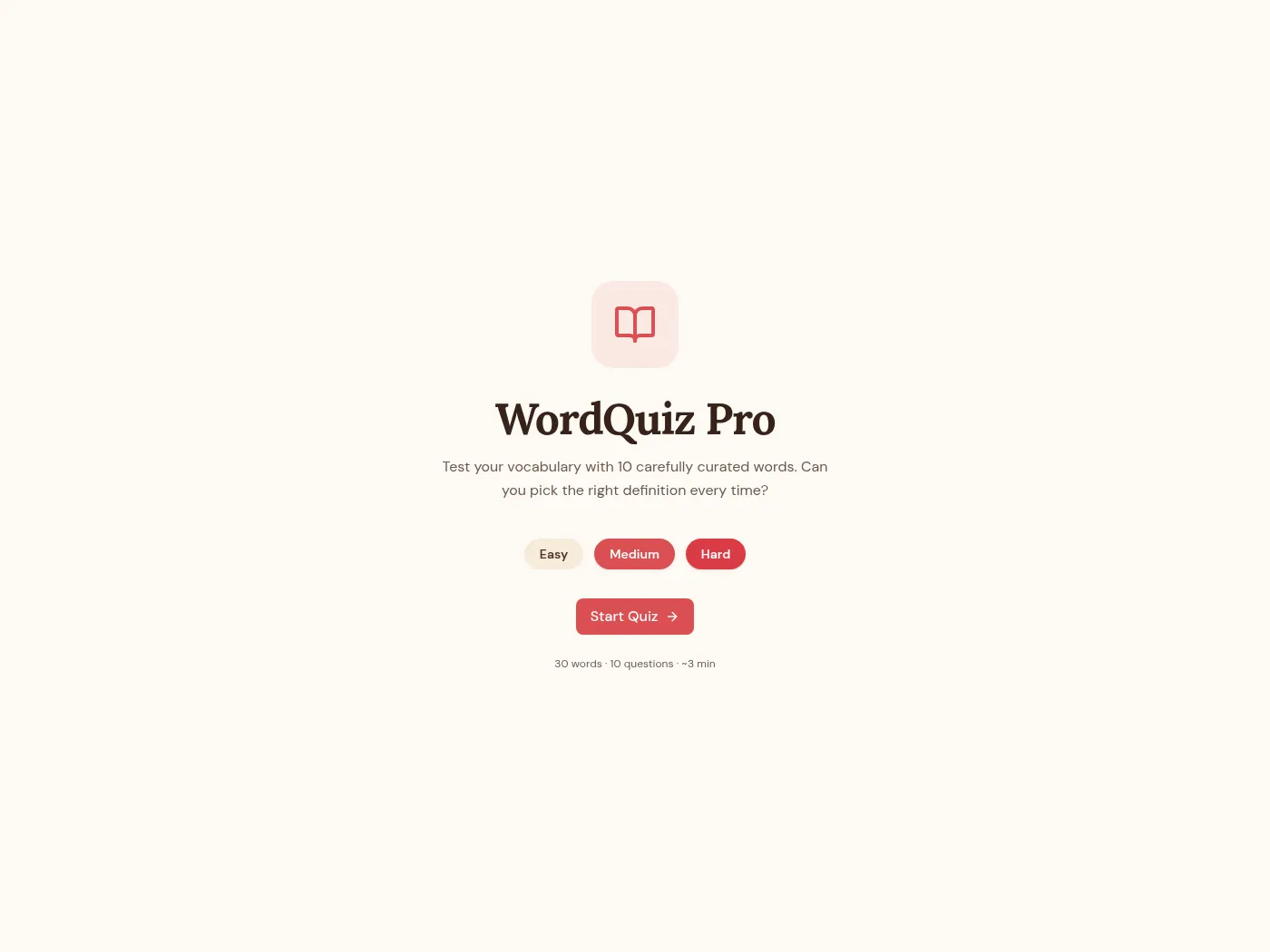 WordQuiz Pro