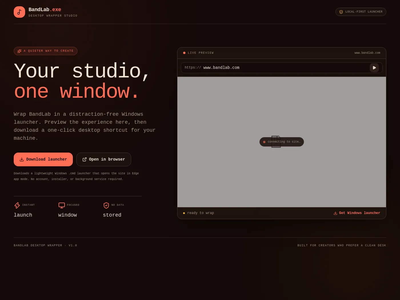 BandLab Desktop Wrapper