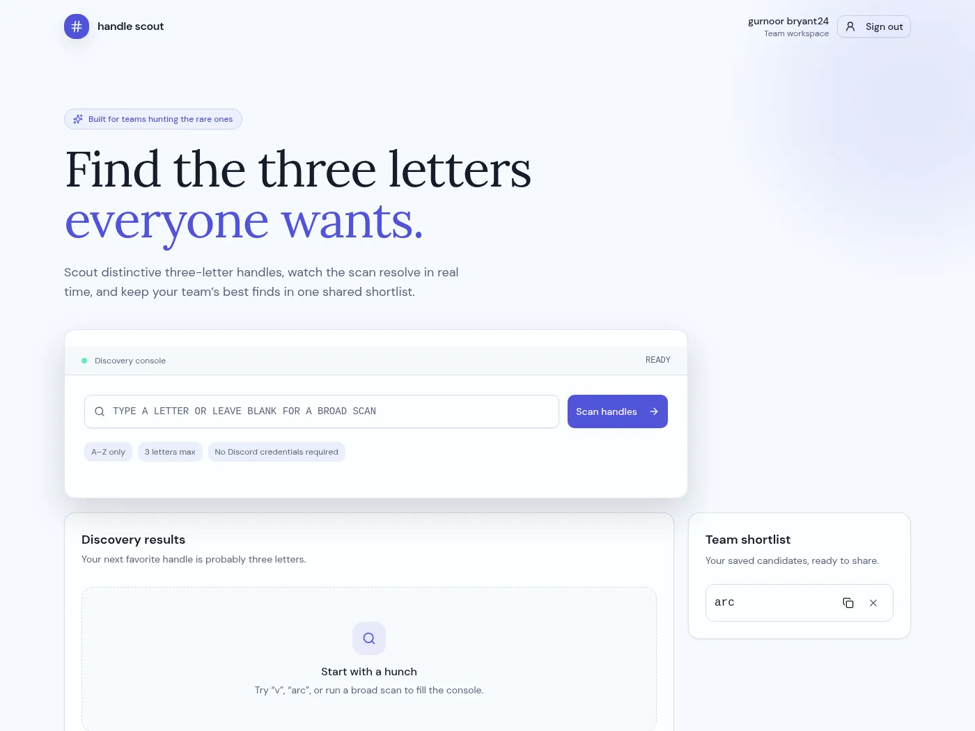Discord Handle Finder