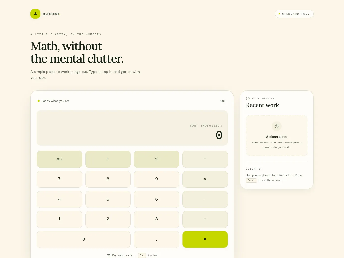 QuickCalc