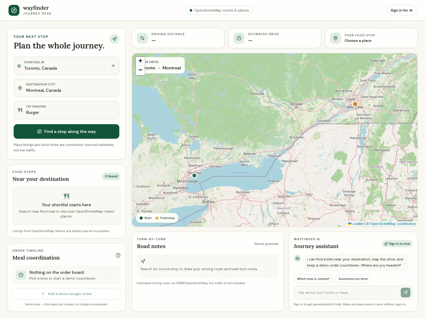 AI Journey Planner