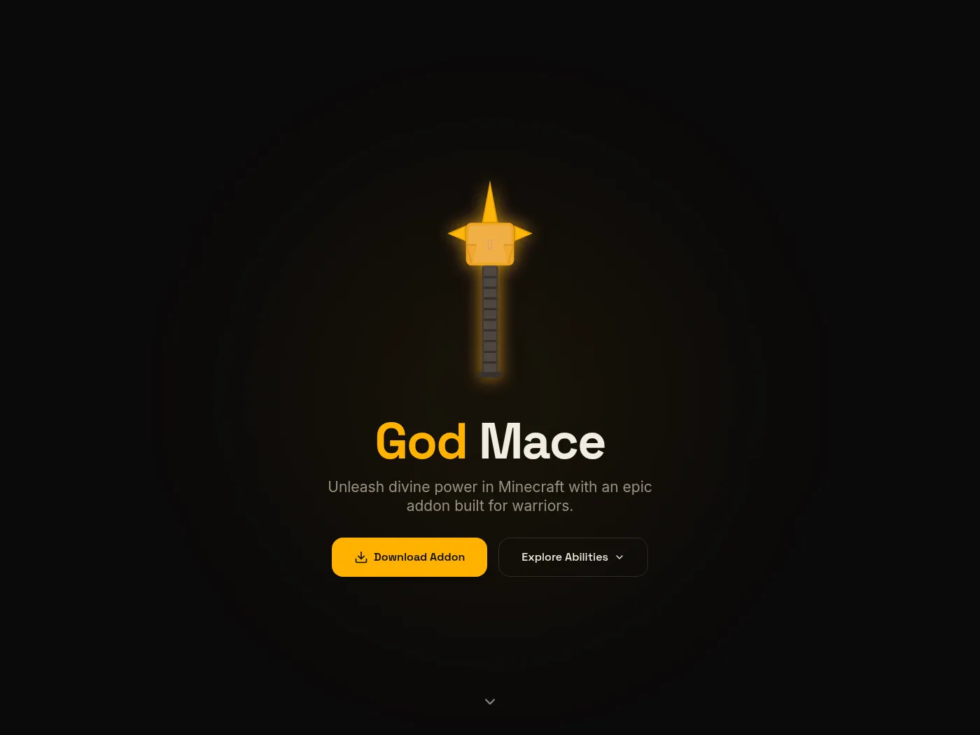God Mace Minecraft Addon