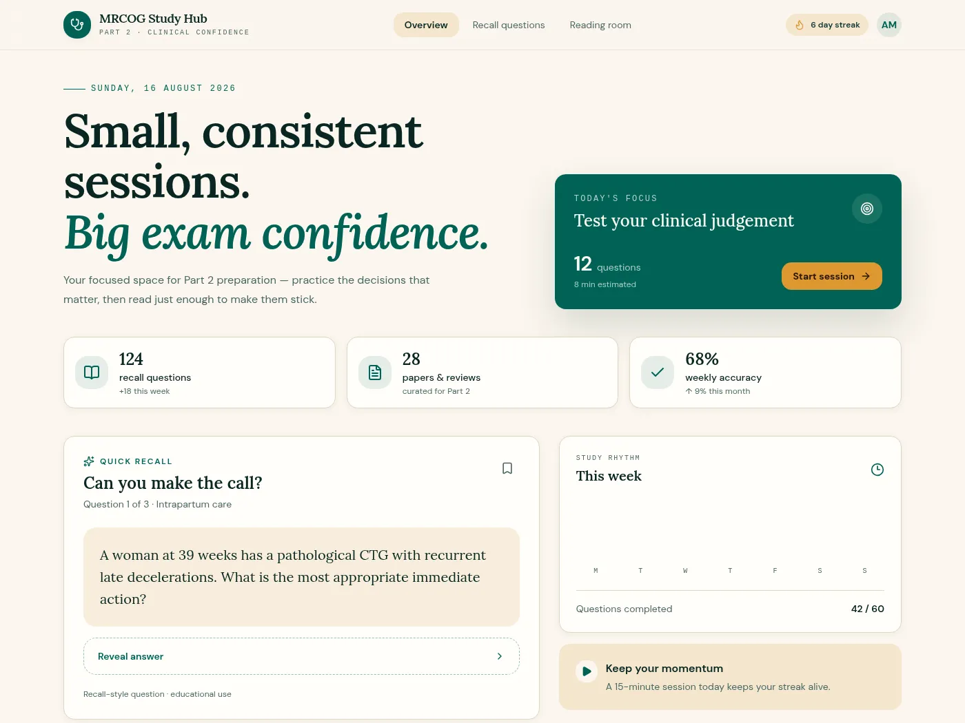 MRCOG Part 2 Study Hub