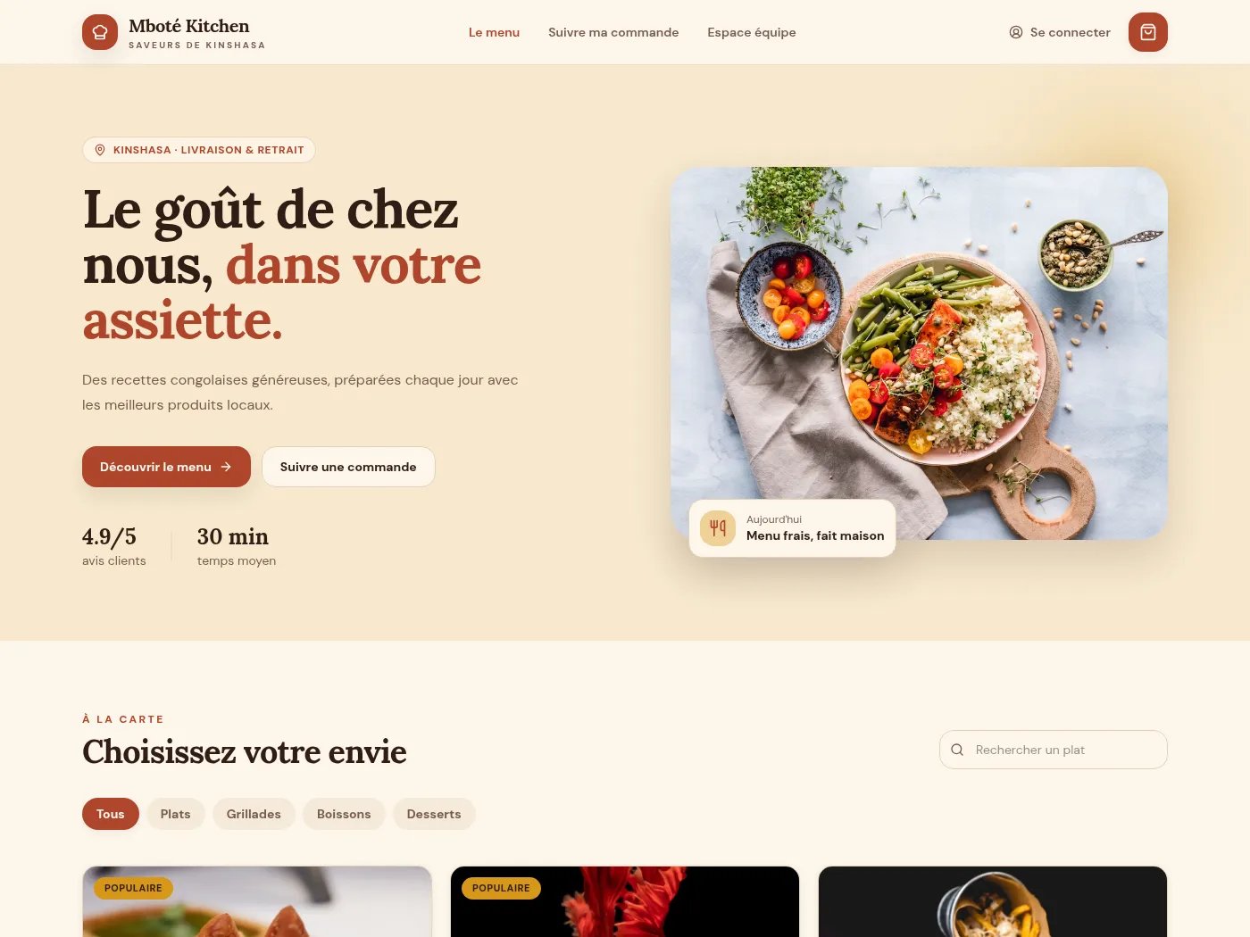 Kinshasa Order Manager