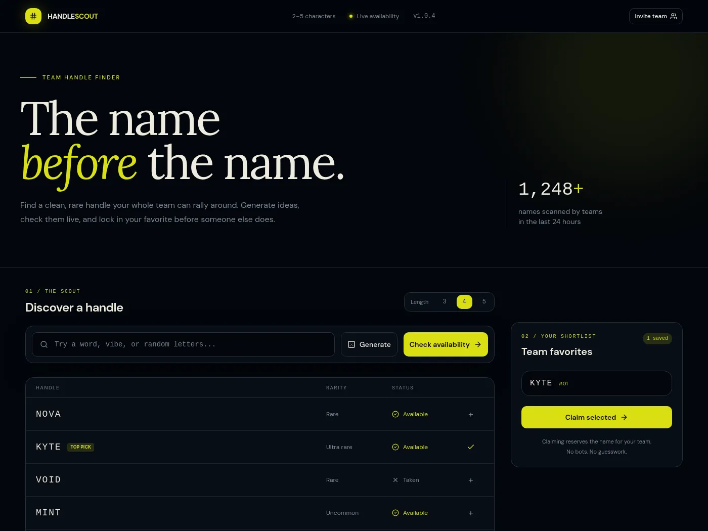 Discord Name Finder