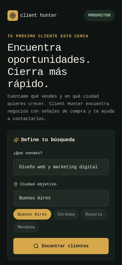 Client Hunter Mobile
