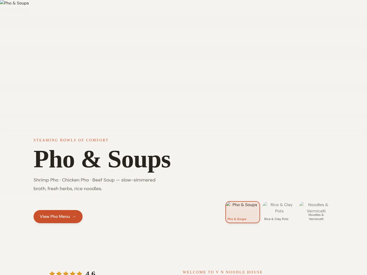 Noodle House Web Presence