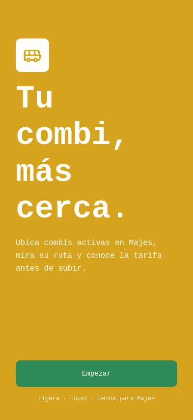 ComBí Majes Tracker