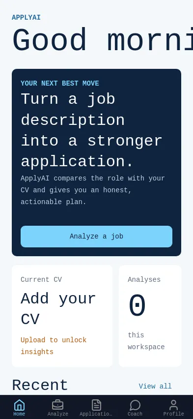 ApplyAI Copilot Mobile