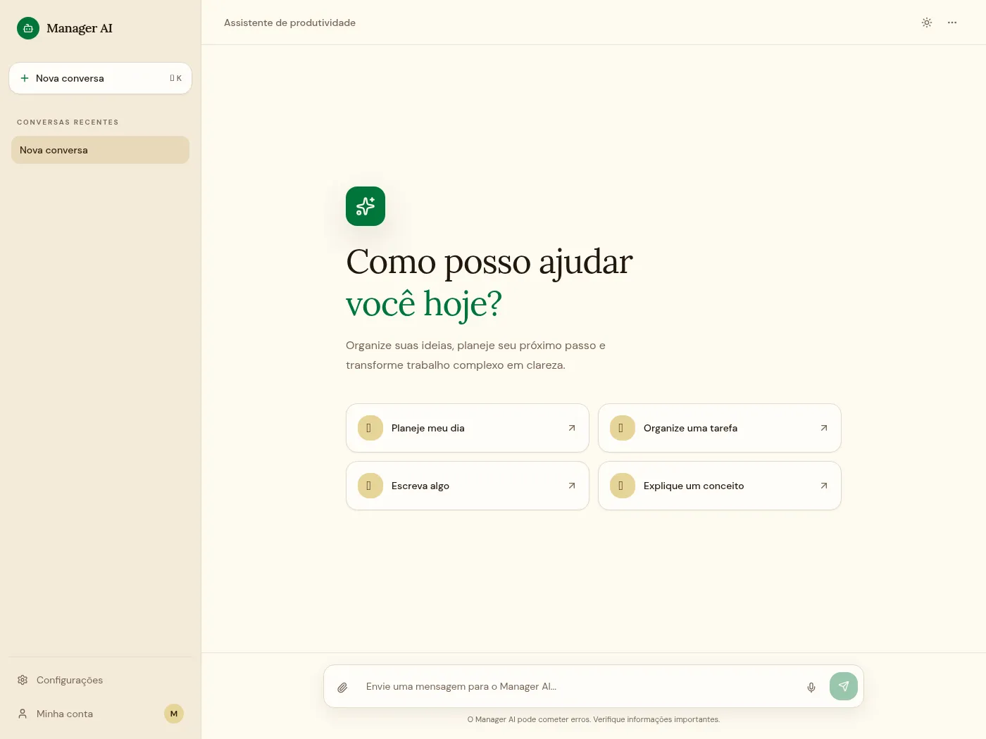 Manager AI Chat