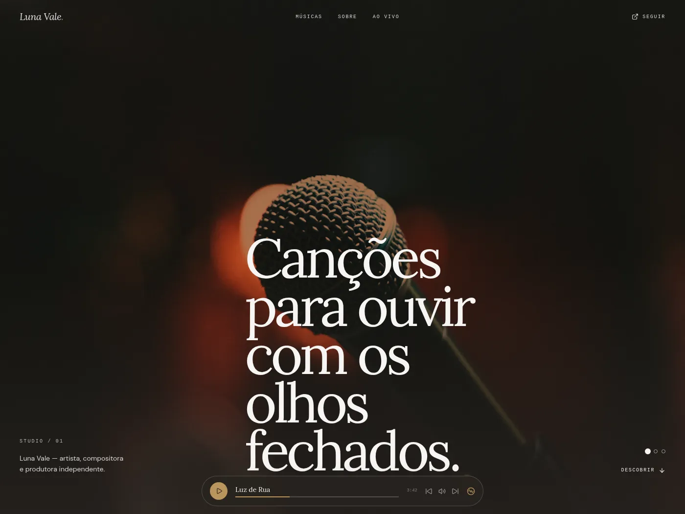 Artista Musical Landing