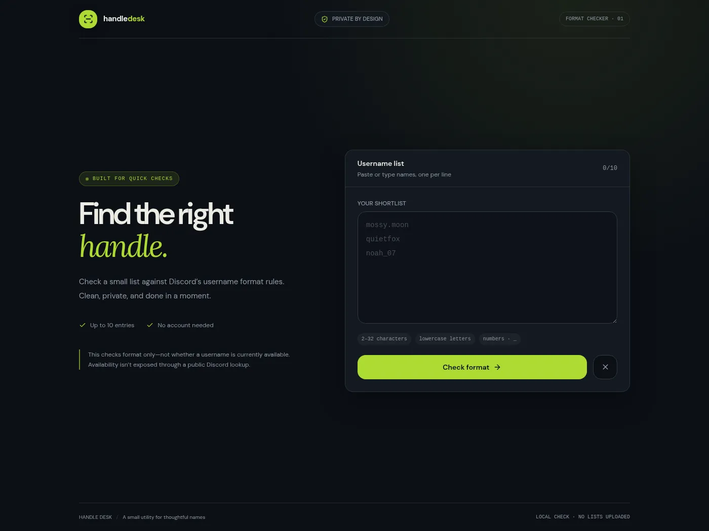 Discord Name Scanner