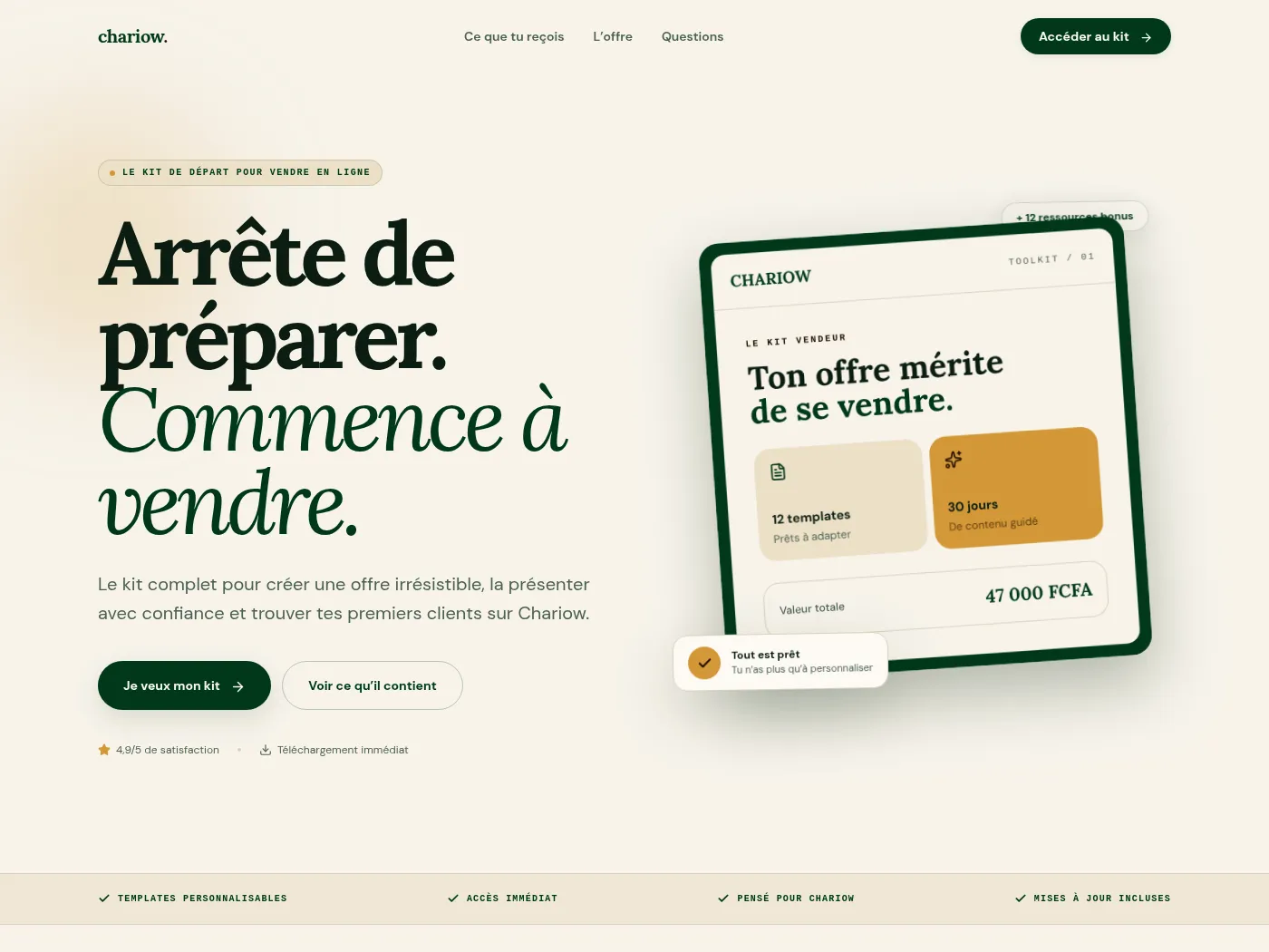Chariow Digital Toolkit