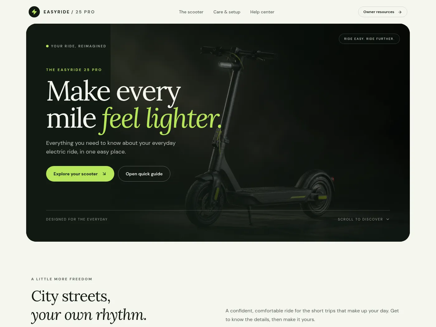 Easyride 25 Pro Portal