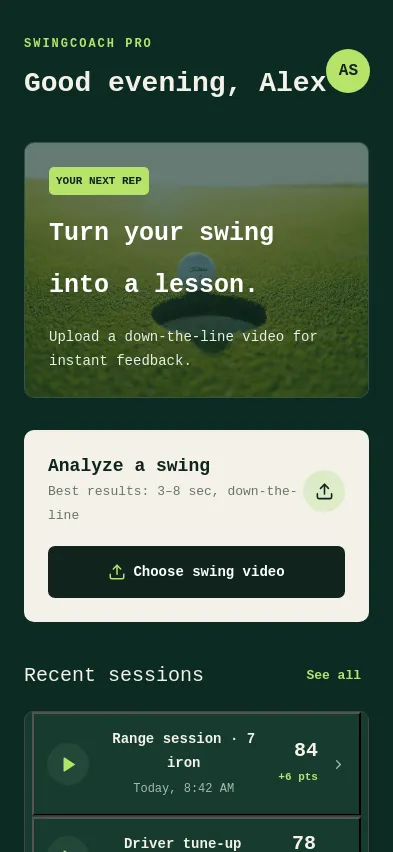 SwingCoach Pro