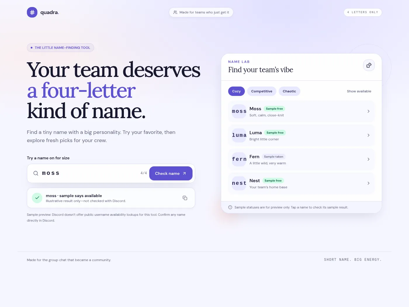 Discord Name Finder