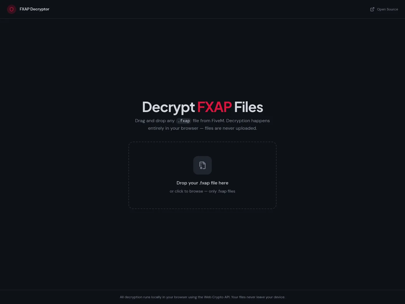 FXAP Decryptor Tool