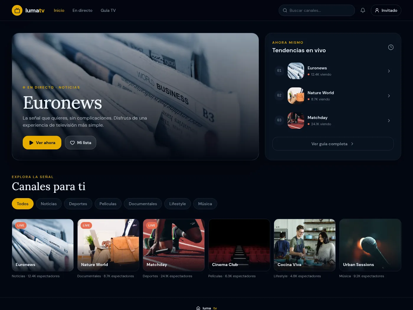 IPTV Web Demo