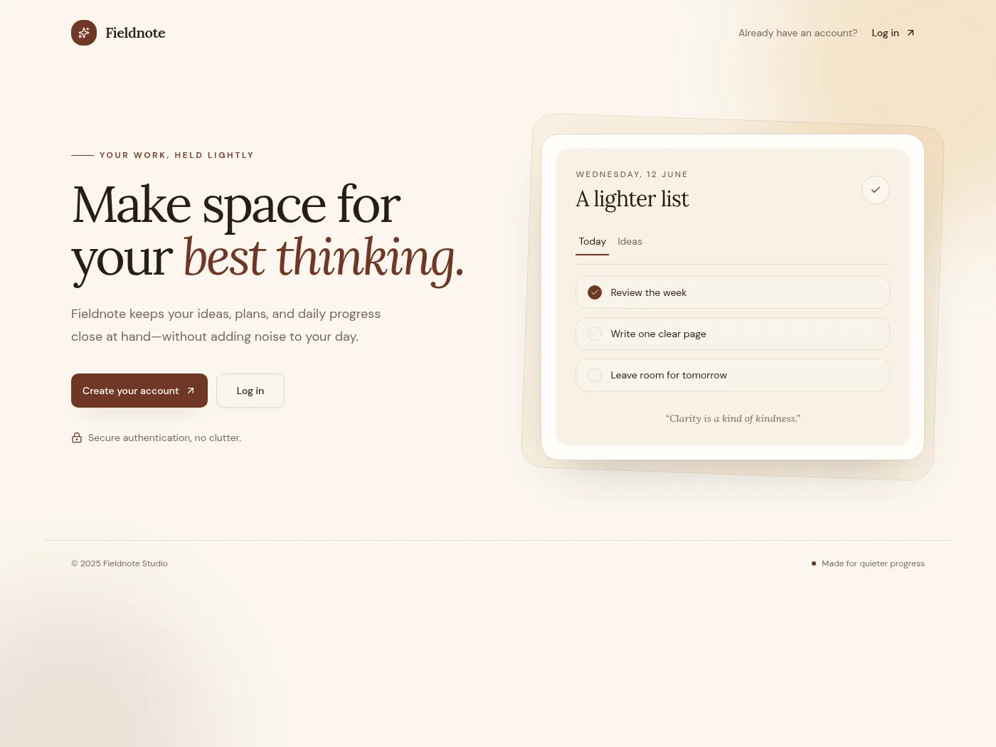 Easy Auth Landing