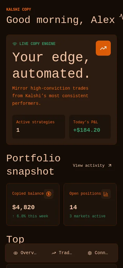 Kalshi Trade Copier