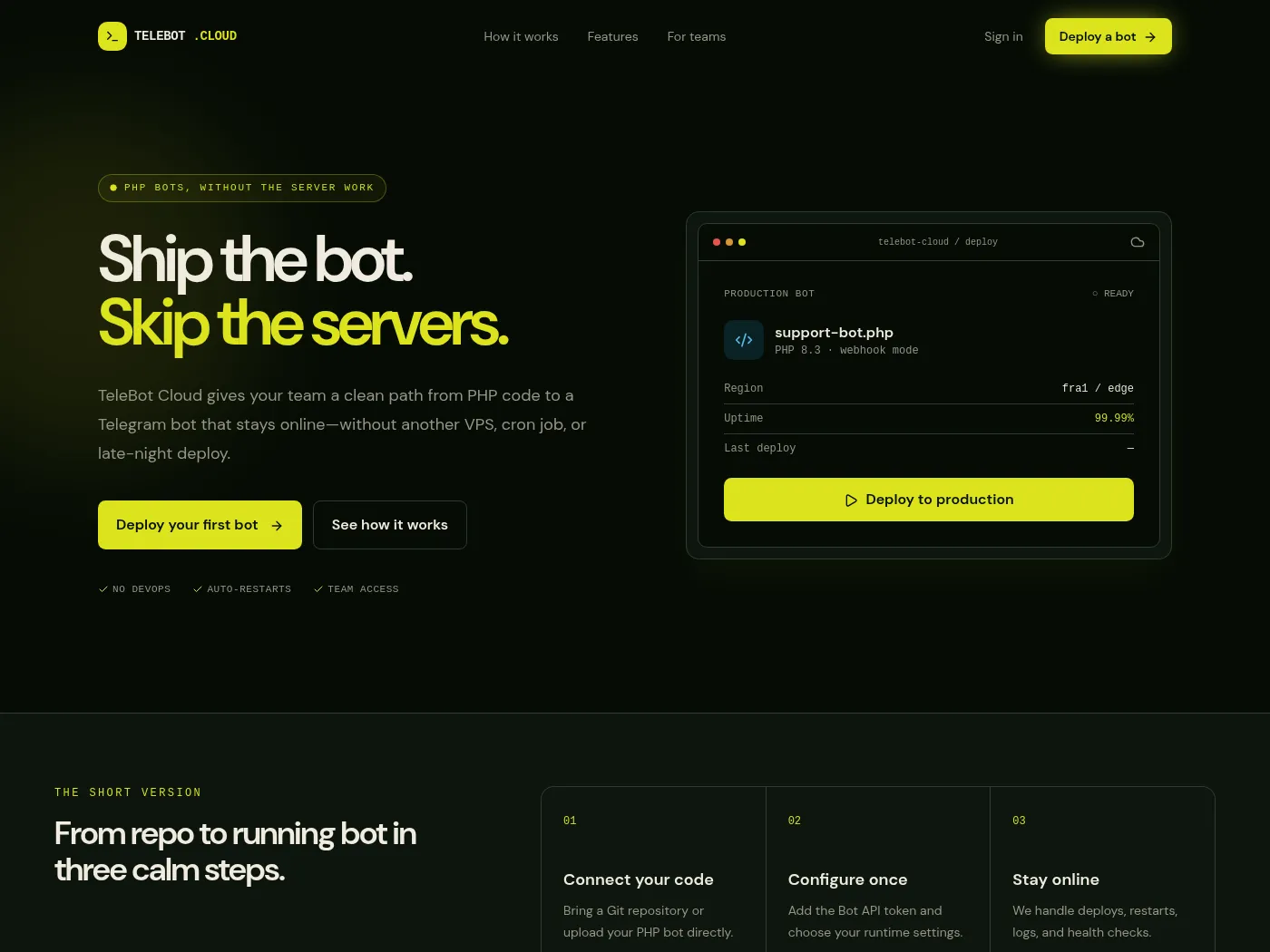 TeleBot Cloud Deploy