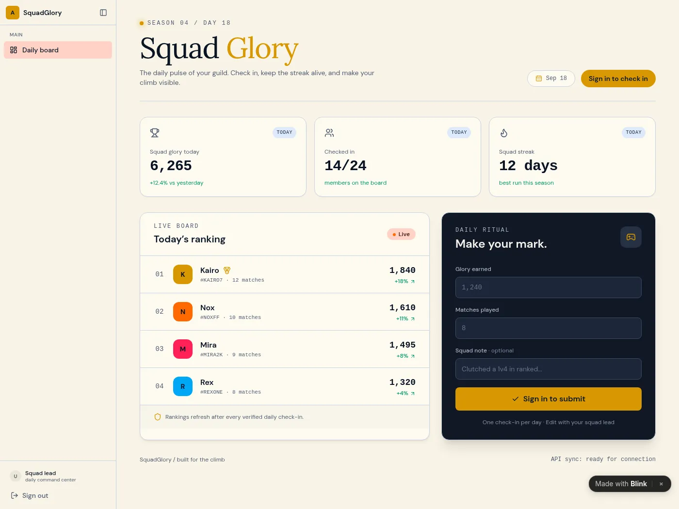 SquadGlory Bot