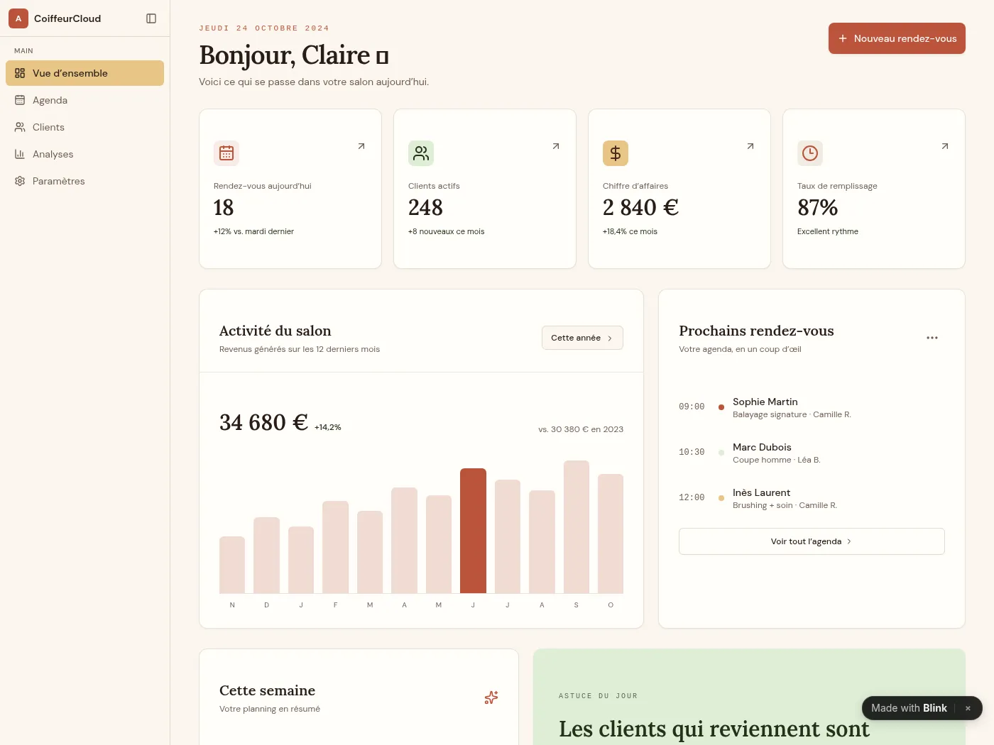 CoiffeurCloud Manager