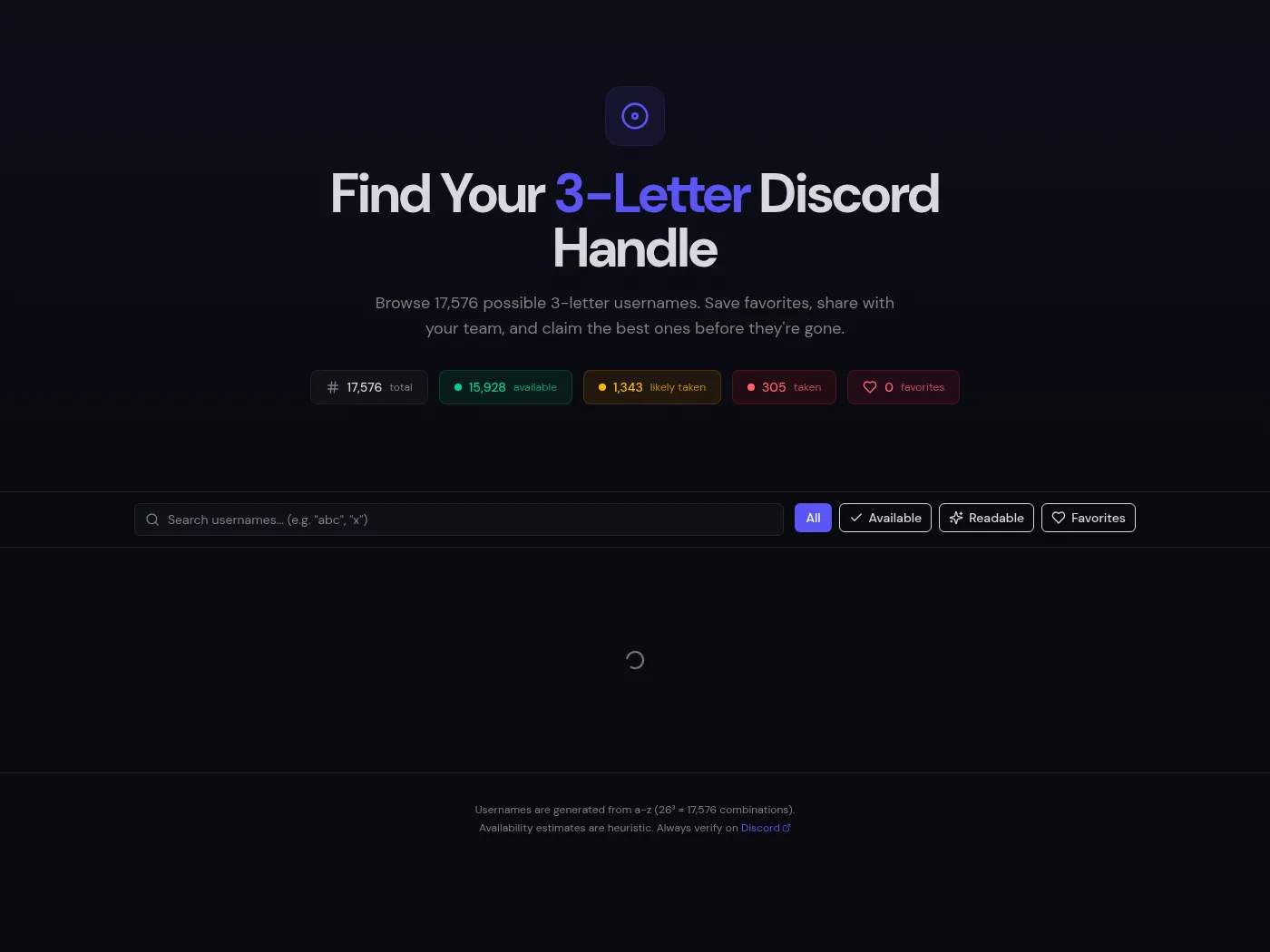 Discord Username Finder